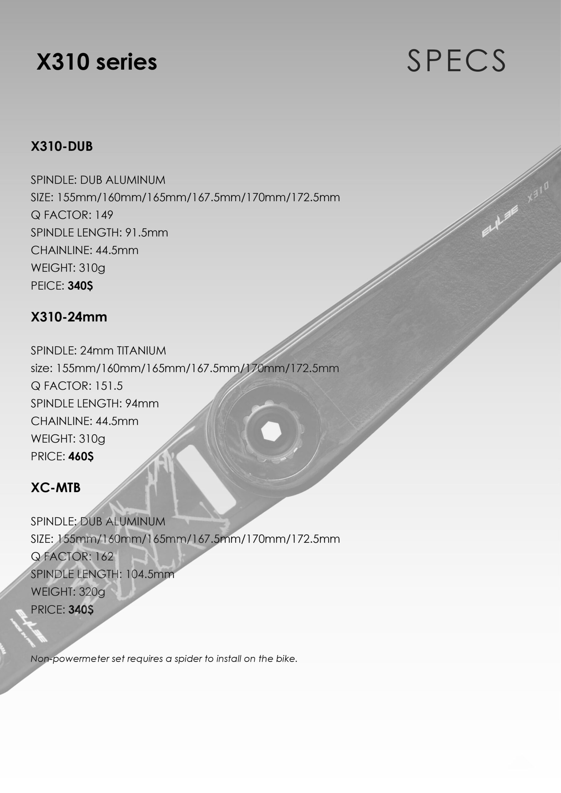 X310 CRANK – elilee